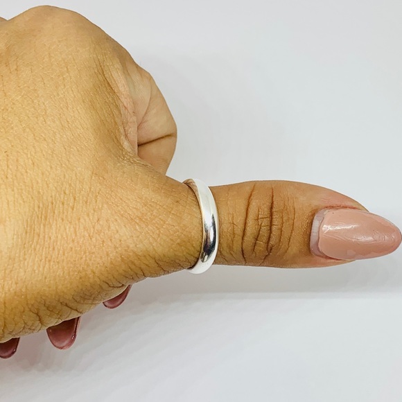 Jewelry | Sterling Silver Band Ring Wedding Stackable Thumb | Poshmark